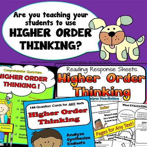 Higher Order Question Stems And Activities Analyze Synthesize