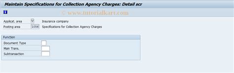 FQZ SAP Tcode FI CA Collection Agency Pstg Specs