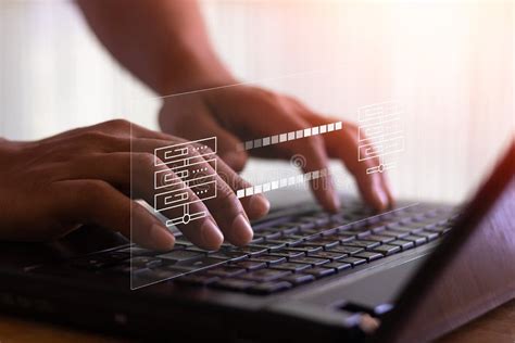 Data Transfer Concept Ftpfile Transfer Protocol Transfer Data To A Server Or Hosting Service