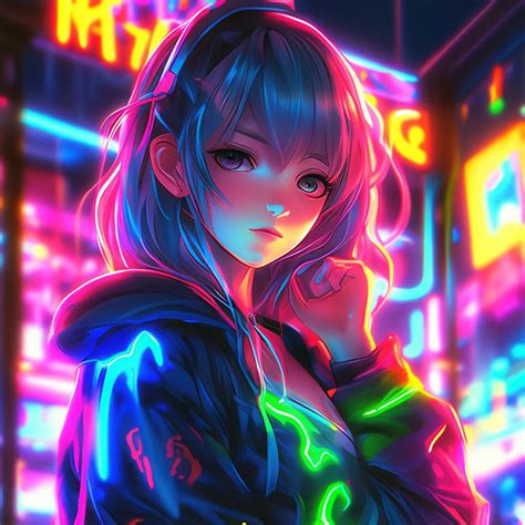 Neon Anime Girl Wallpapers 4k Hd Backgrounds On Wallpaperbat