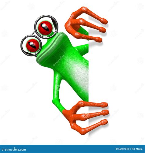 Frog In Hat With Glasses On A Towel Stock Illustration Cartoondealer