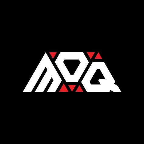 Moq Triangle Letter Logo Design With Triangle Shape Moq Triangle Logo