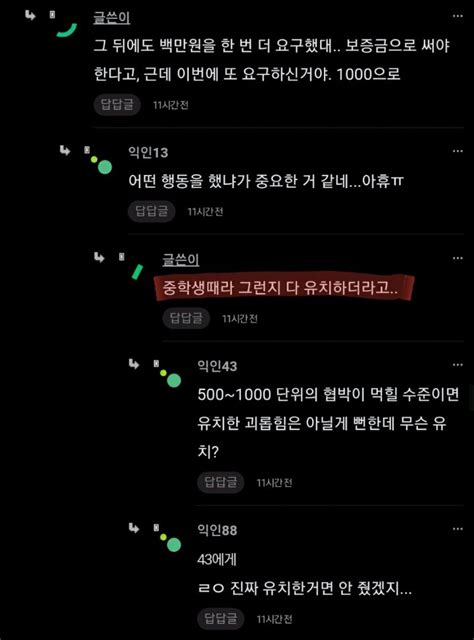 언니가 학폭 피해자분에게 협박 당하는 것 같아 인스티즈 Instiz 이슈 카테고리
