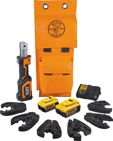 Klein Tools Bat207t144h Battery Operated Cuttercrimper Kit 4 Ah