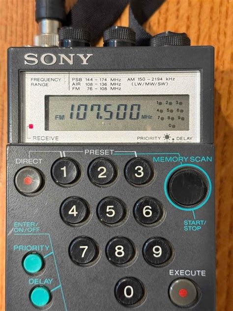 Sony Air 8 Handheld Synthesized Receiver 4 Band Psbairfmam Radio Tested Works Ebay