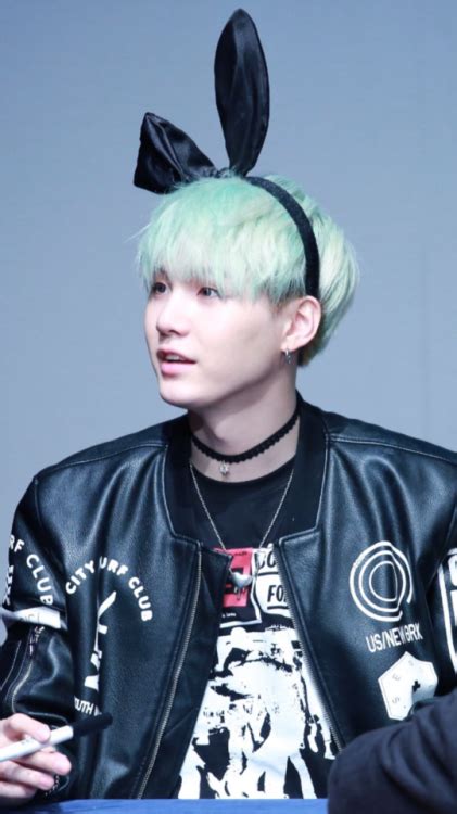 Bts Suga With Mint Hair Appreciation Post Wallpa Tumbex