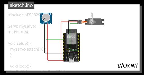 Servo Motor Potentiometer Wokwi Esp32 Stm32 Arduino Simulator