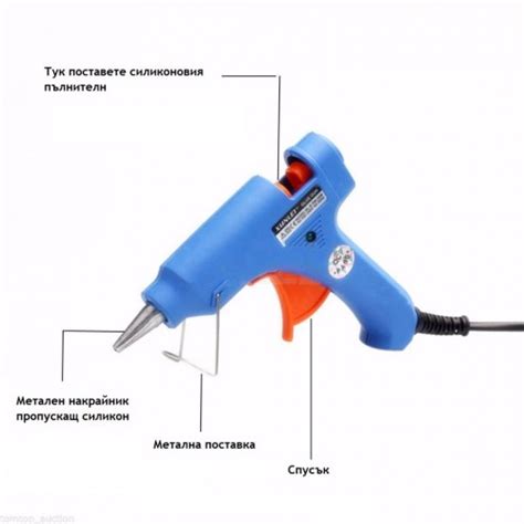 Ел пистолет за топъл силикон два размера