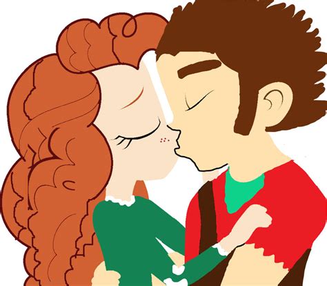 Wreck It Ralph X Merida Kiss By Dispixworks99 On Deviantart