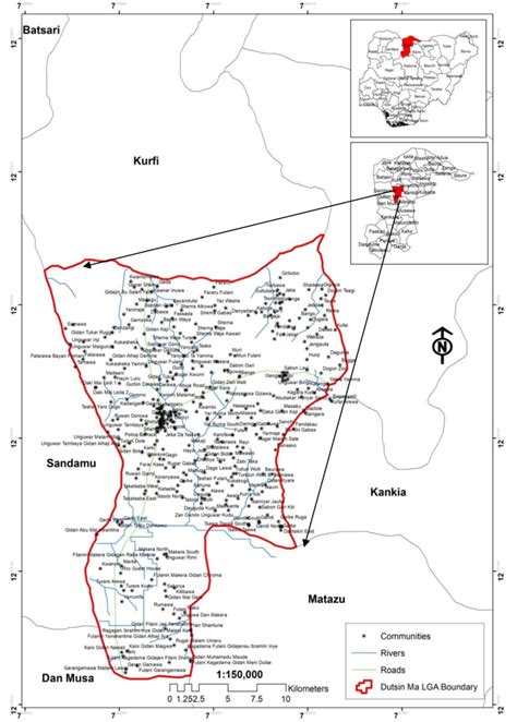Map Of Dutsin Ma Lga Download Scientific Diagram