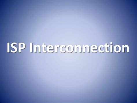 Internet Service Provider Isp Pptx