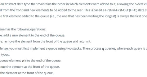 Queue Using Two Stacks