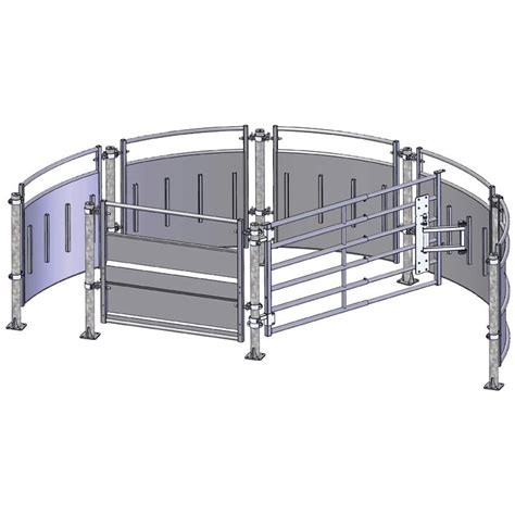 Semi Circular Module With Circular Forcing Area And Posts On Anchored Plates