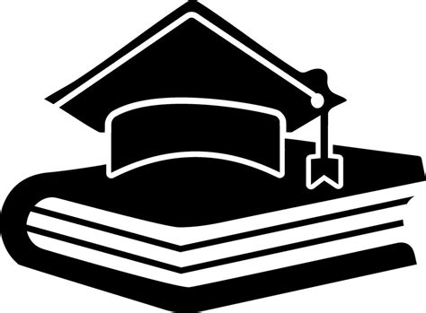Book And Graduation Cap Icon 24924963 Vector Art At Vecteezy