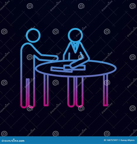 Front Desk Line Nolan Icon Simple Thin Line Outline Vector Of Team Work Icons For Ui And Ux
