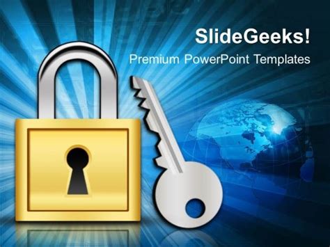Lock And Key Security PowerPoint Templates And PowerPoint Themes 0412