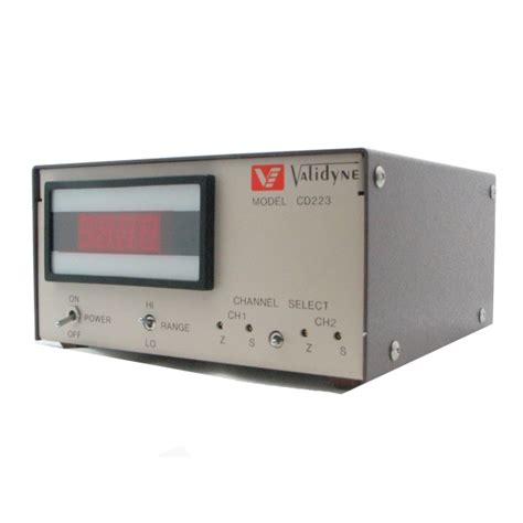 Cd23 223 Carrier Demodulator With Led Display Validyne Engineering