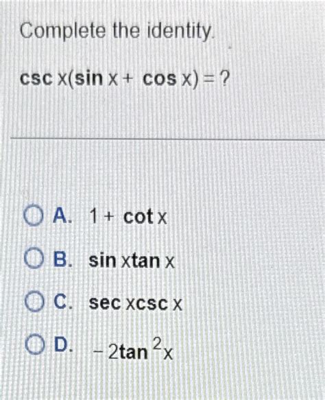 Solved Complete The