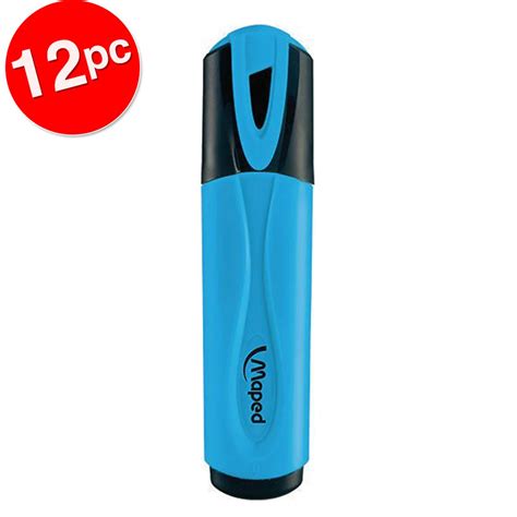 12pc Maped Fluo Neon Highlighter 1 4mm Chisel Nib Inkjet Safe Marker