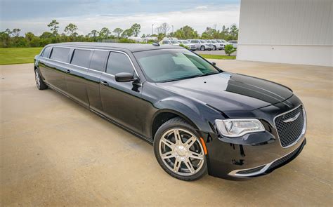 Chrysler 300 Stretch Limousine Black For 8 10 Passengers