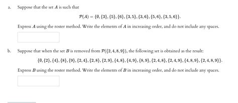 solved express each set below using the roster method write