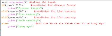 [solved] write an if else statement with multiple branches if year is