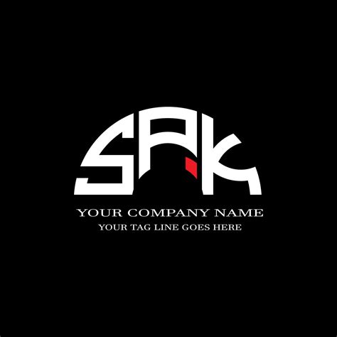 Spk Letter Logo Creative Design With Vector Graphic 8467147 Vector Art At Vecteezy