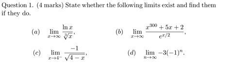 solved question 1 4 marks state whether the following