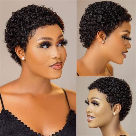 Qitaqota Pixie Cut Wig Short Wigs For Women Short Curly