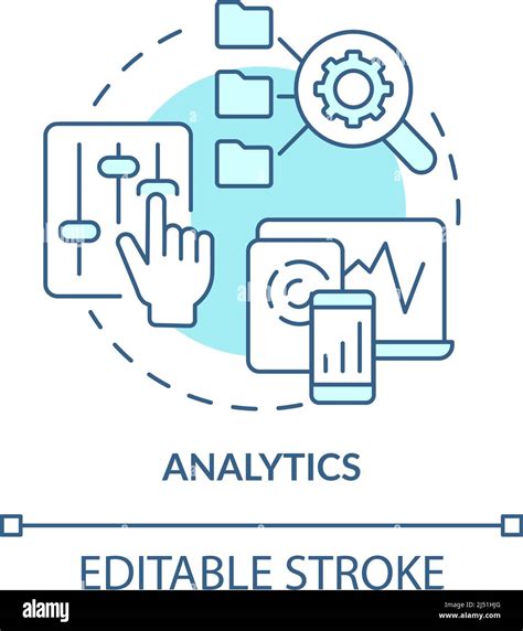 Analytics Turquoise Concept Icon Stock Vector Image And Art Alamy