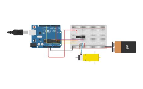 Circuit Design Prática 4 Motorl293d Tinkercad