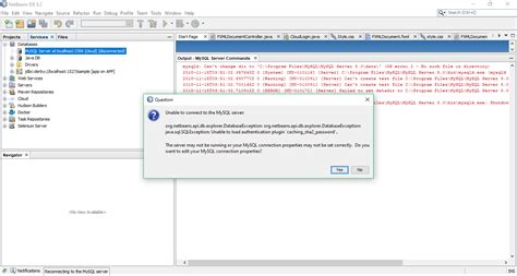 Netbeans Mysql Database Connection Stack Overflow