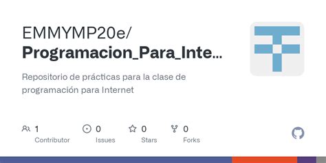 Github Emmymp20eprogramacionparainternet Repositorio De Prácticas