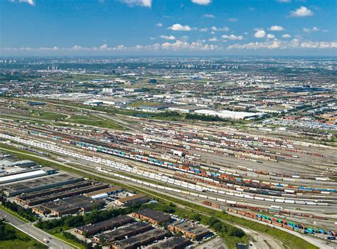 Aerial Photo Cn Intermodal Yard