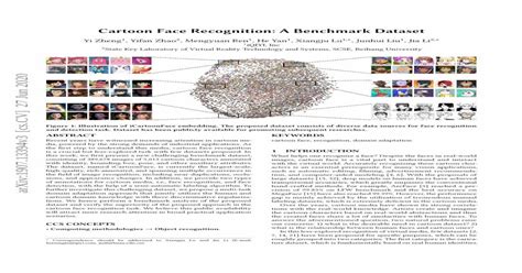 pdf cartoon face recognition a benchmark dataset dokumen tips