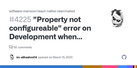 Property Not Configureable Error On Development When Upgrading To V3