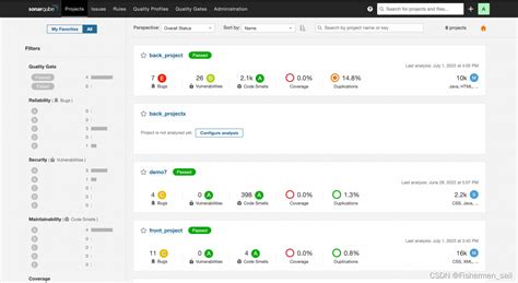 Gitlab和sonarqube的安装、集成、使用（docker、gitflow、idea）sonarqube Gitlab Csdn博客