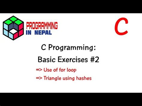 Tutorial C Programming Exercises YouTube