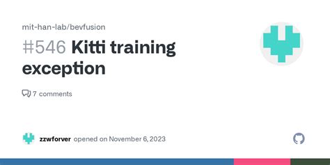 Kitti Training Exception · Issue 546 · Mit Han Lab Bevfusion · Github