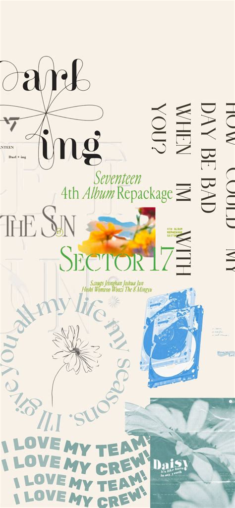 Seventeen Typogram Wallpaper