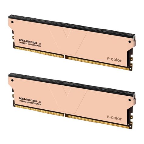 แรมพีซี V Color Ram Pc Ddr4 64gb 4400mhz Cl19 32gbx2 Skywalker Plus