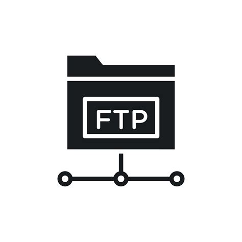 Ftp Icon Set Ftp Server Web Connection Symbol Ftp Communication