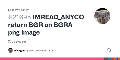 Imreadanycolor Return Bgr On Bgra Png Image · Issue 21695 · Opencv