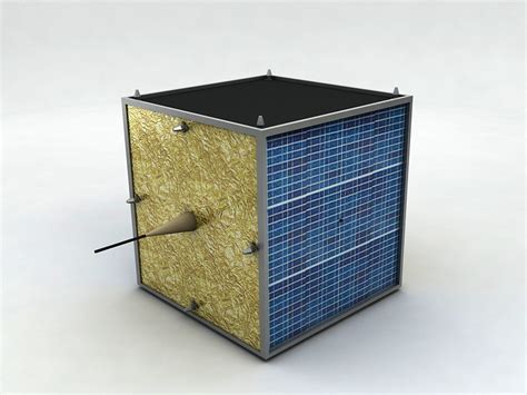 3d Asset Cube Satellite Cgtrader