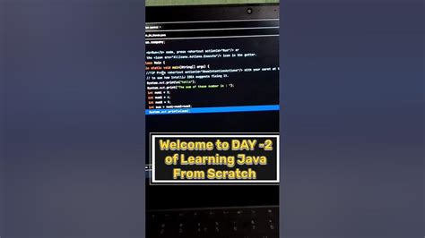 Day 2 Of 2️⃣ Of Learning Java From Scratch Shorts Javamagic