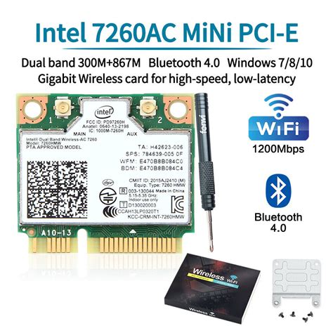 Mbps Wireless Ac Intel Hmw Mini Pci E Pc Wifi Network Card G G Bt Ebay