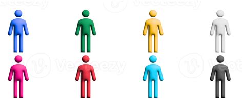 Iconos De Hombre En Diseño Plano Con Elementos Para Conceptos Móviles Y