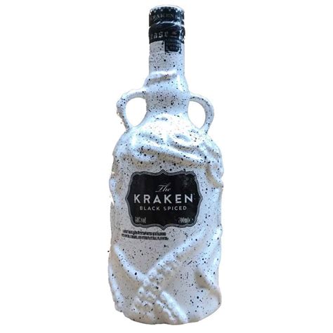 The Kraken Black Spiced Rum Ceramic Bottle The Salvaged 70cl 40 Vol