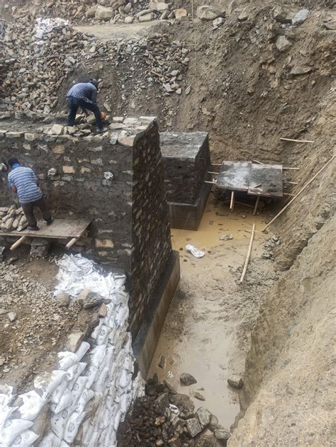 Standrad Slab Culvert Structure With Masonry Main Wall And Pcc Wing