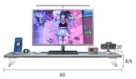 Smart Ergo Floating Desktop Riser Floating Monitor Riser Monitor